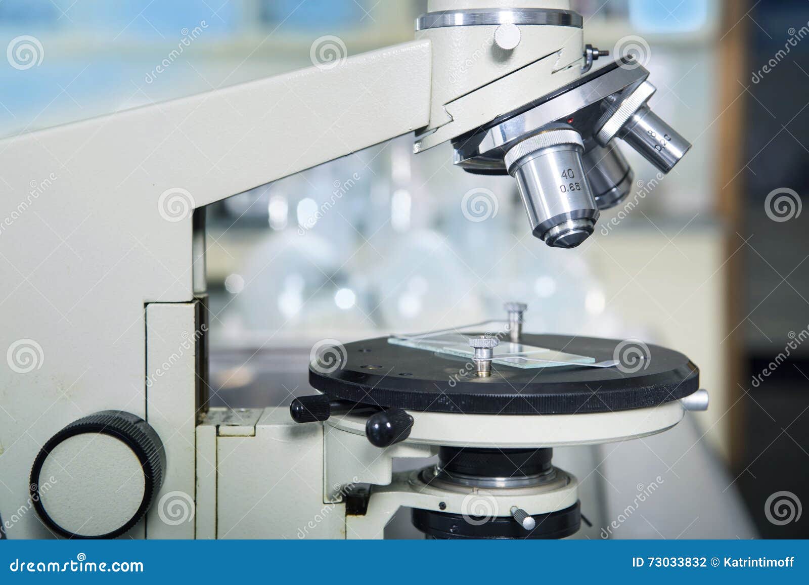 Photo of a Professional Ocular Laboratory Microscope Stock Photo ...