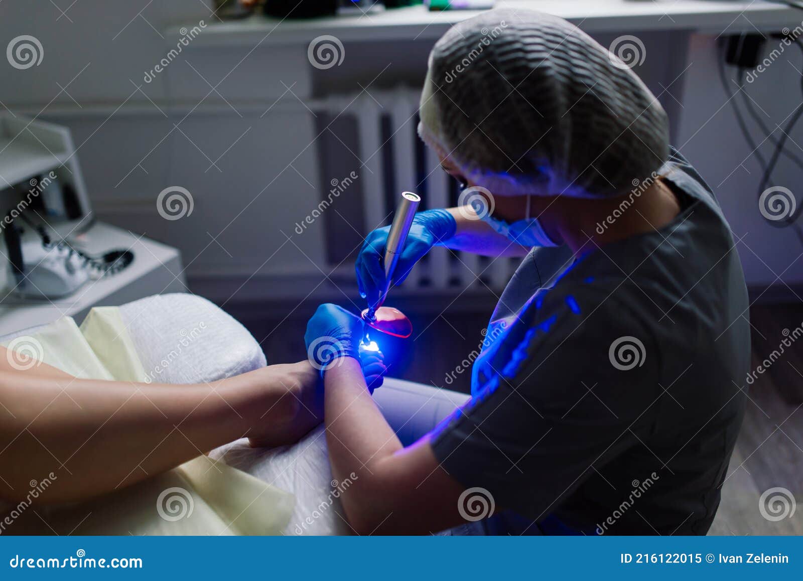Photo of the Professional Pedicure Process with the Model Stock Image ...