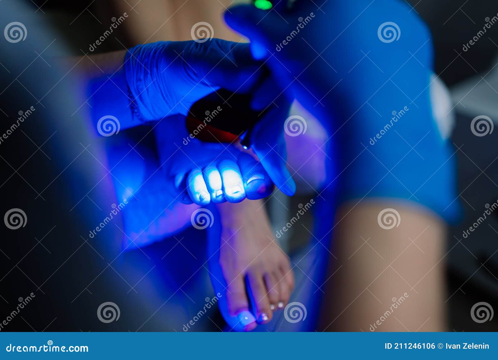 Photo of the Professional Pedicure Process with the Model Stock Photo ...
