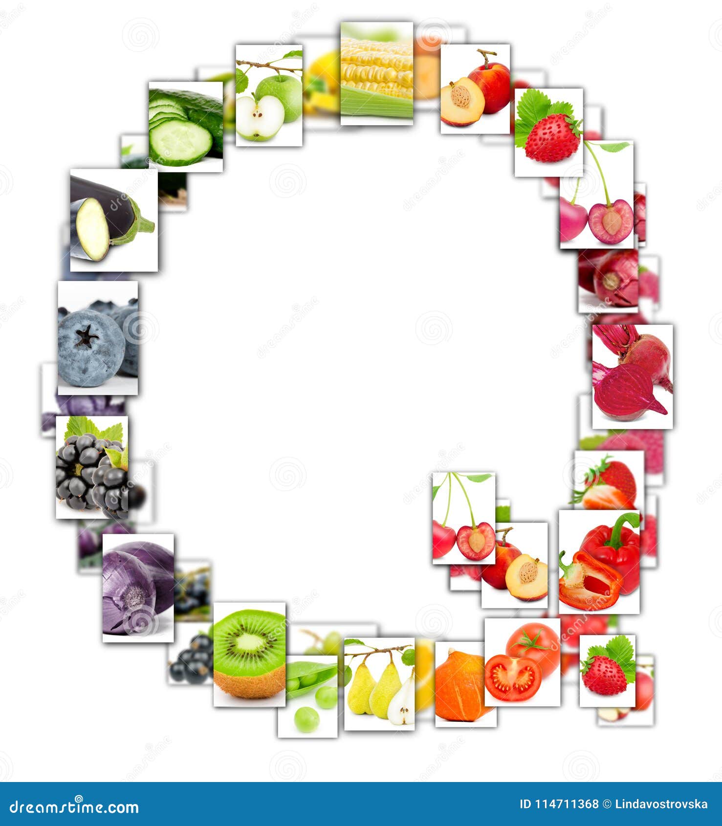 Fruit and Vegetable Letter stock illustration. Illustration of diet ...