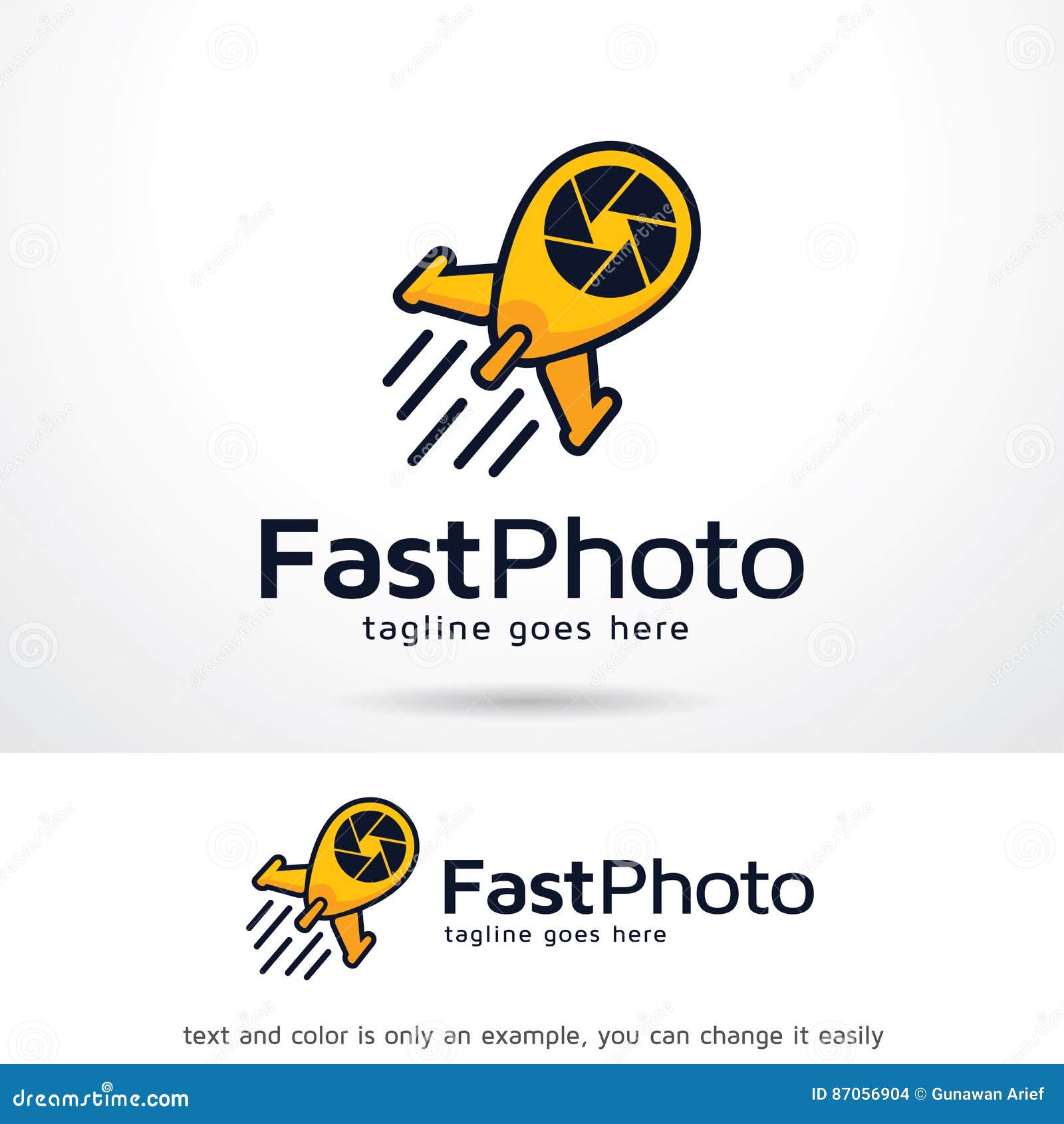 Photo Rapide Logo Template Design Vector Illustration de Vecteur ...