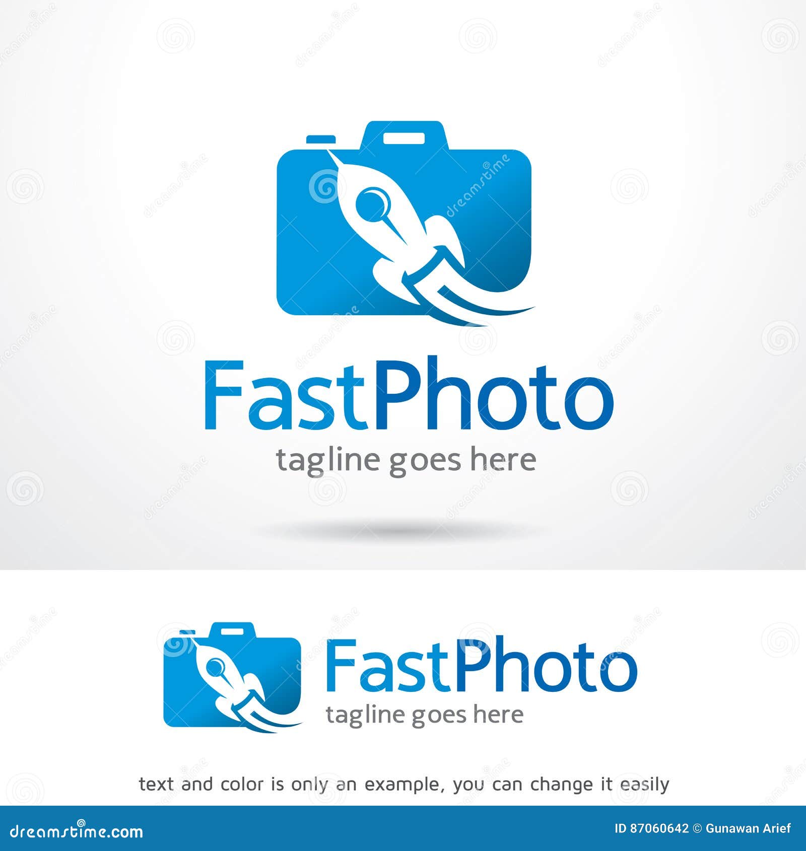 Photo Rapide Logo Template Design Vector Illustration de Vecteur ...