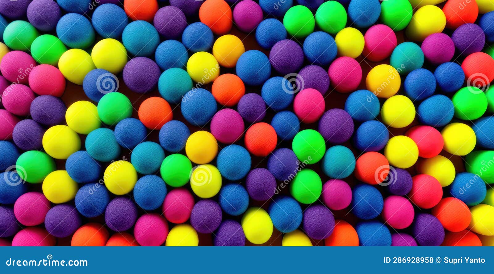 Photo Realistic Colorful Balls for Background Stock Illustration ...