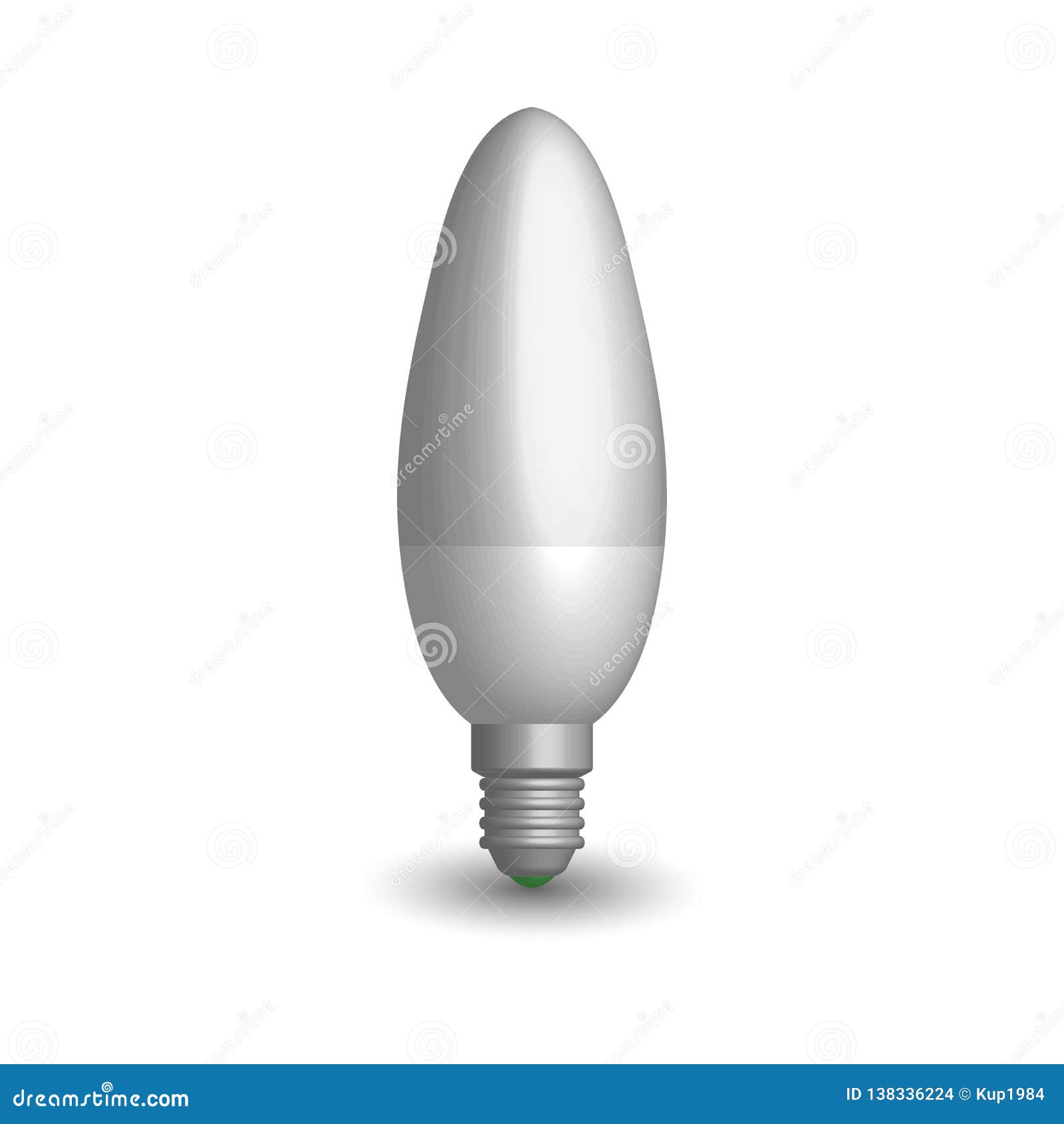 LED Bulb in 3d, Vector Illustration Stock Vector - Illustration of ...
