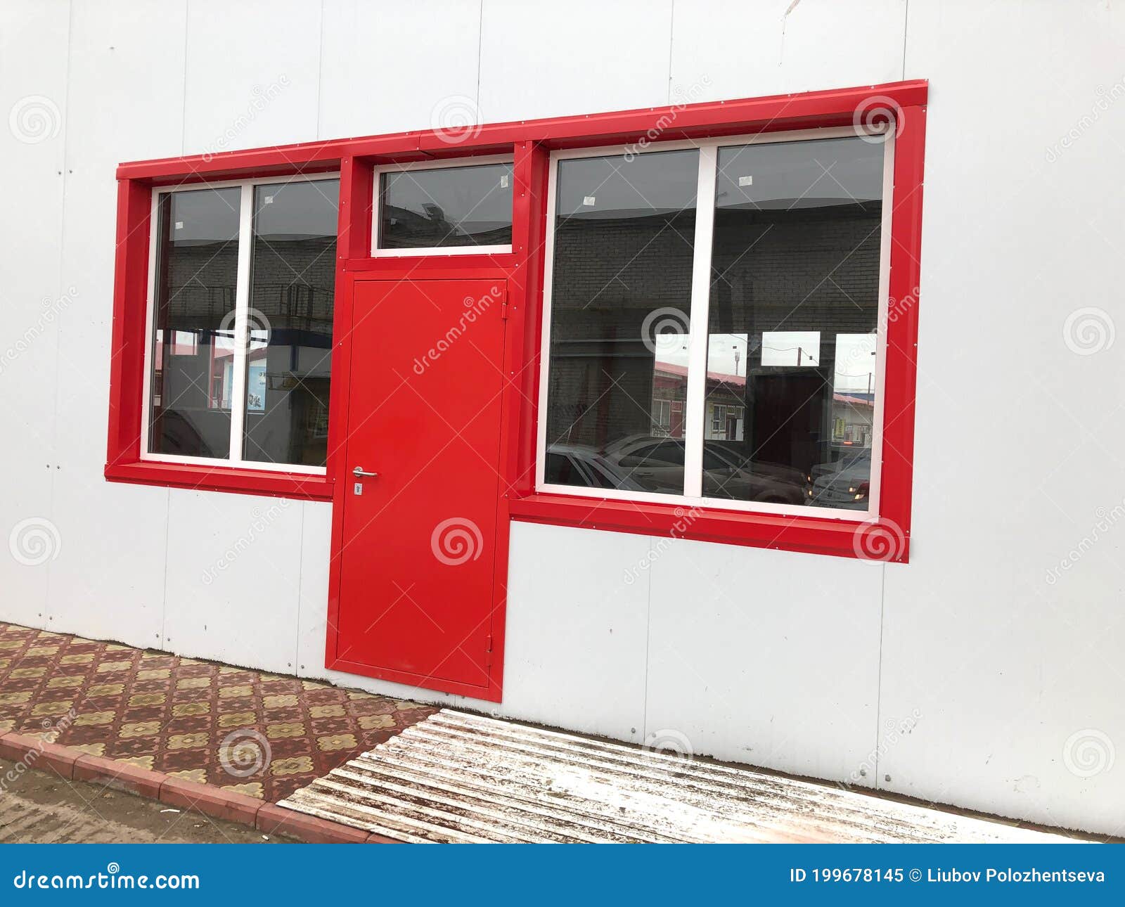 Photo Red Input Node, a Red Door Stock Image - Image of architecture ...