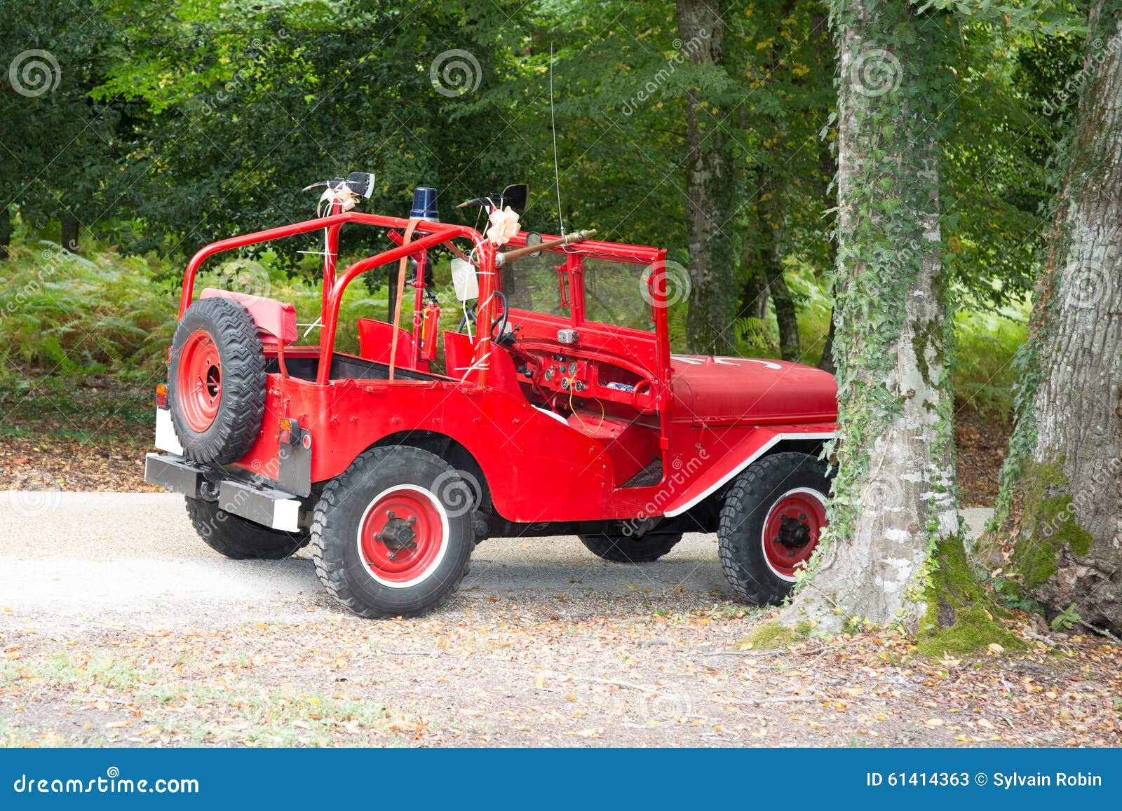 Photo of red jeep Wrangler stock image. Image of fire - 61414363