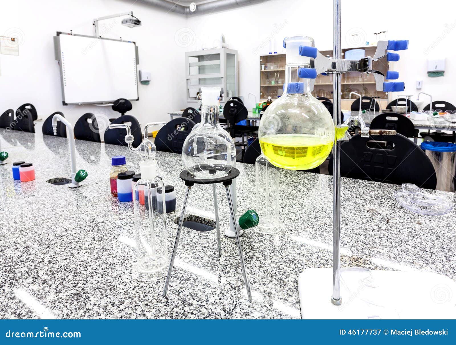 Photo of a Research Laboratory with Equipment Stock Image - Image of ...