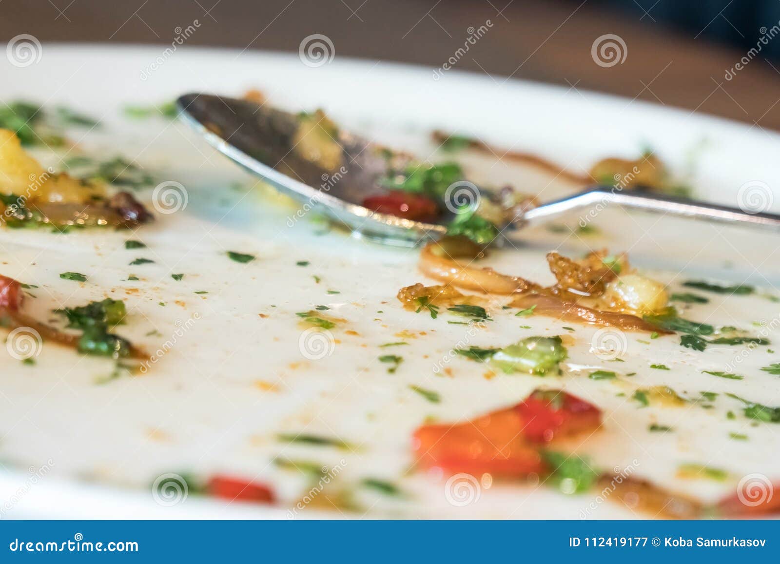 Photo for the Rest of the Food on the Plate Stock Image - Image of ...
