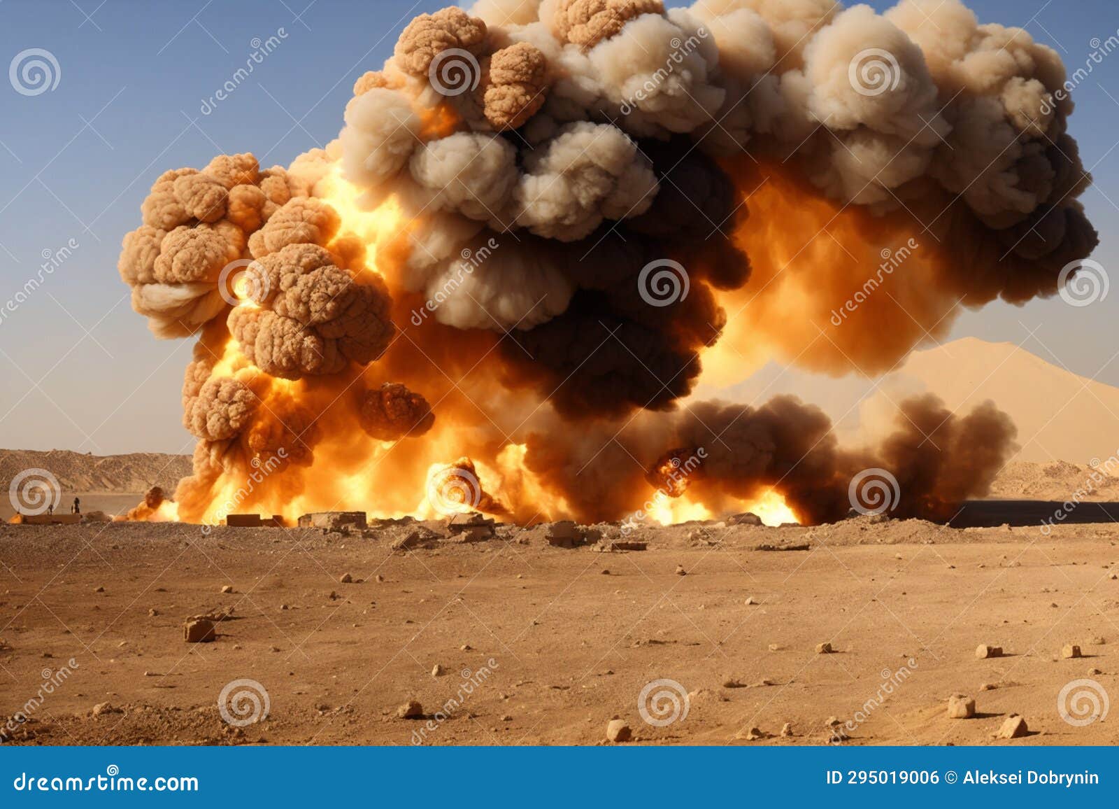 Photo of a Staged Explosion Stock Illustration - Illustration of ...