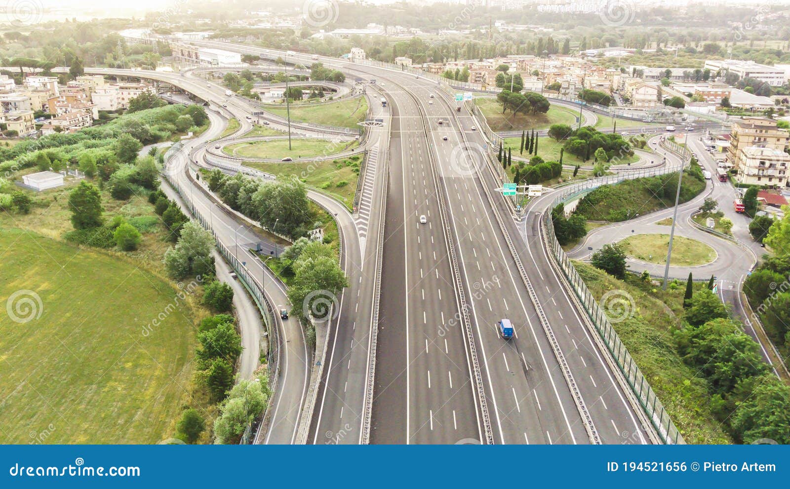 Photo of the Road Junction from a Bird S Eye View Stock Photo - Image ...