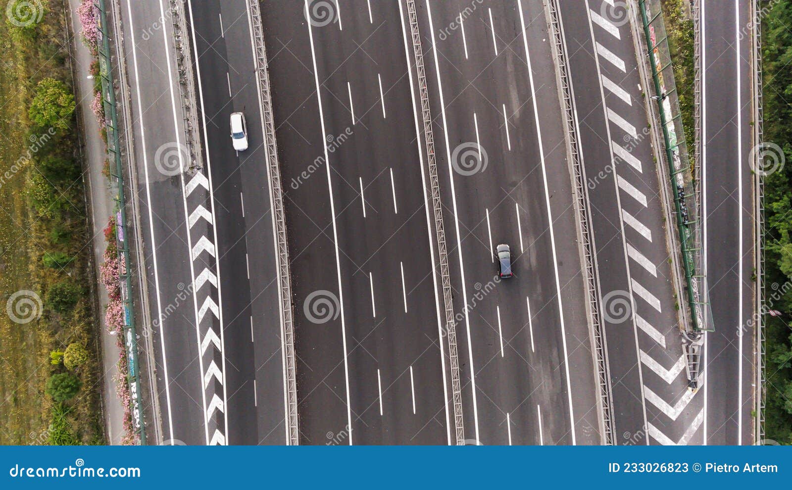 Photo of the Road Junction from a Bird S Eye View Stock Image - Image ...