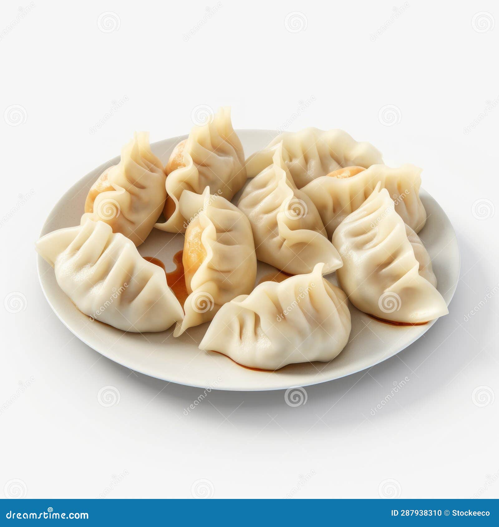 Ultra Realistic 4k Dumplings - White Background - 8k Hd Stock ...