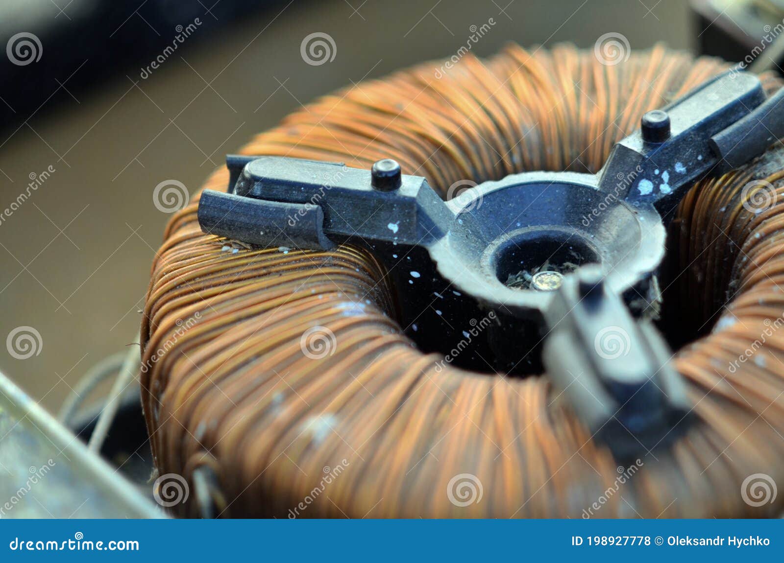 Photo of Round Winding of an Old Transformer Stock Photo - Image of ...