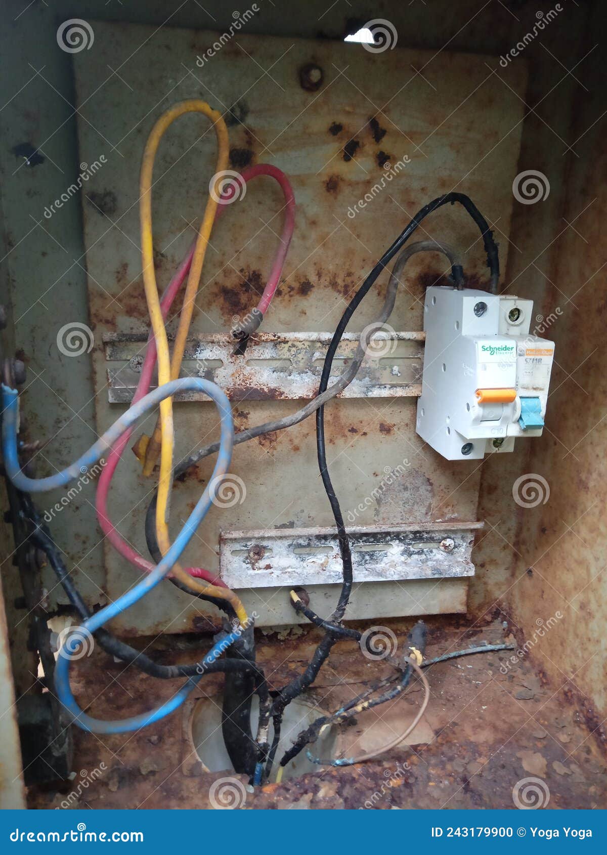 Photo of a Rusty Electric Panel Stock Photo - Image of electrical ...