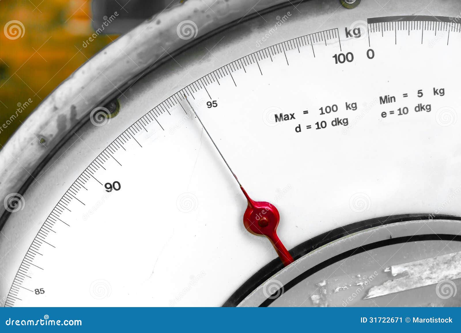 Photo of scale meter stock image. Image of heavy, white - 31722671