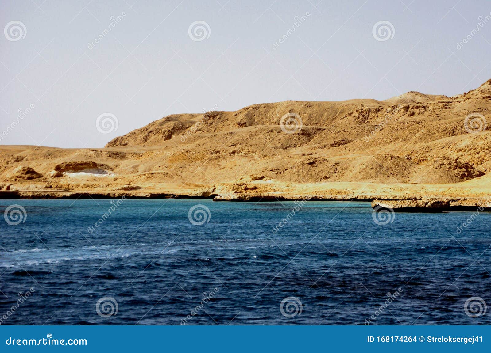 The bluest sea of Egypt. stock photo. Image of vacation - 168174264