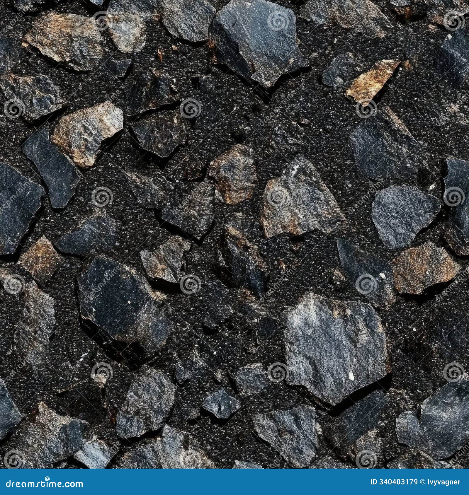 Photo of a Seamless Texture of Black Basalt Stock Image - Image of ...