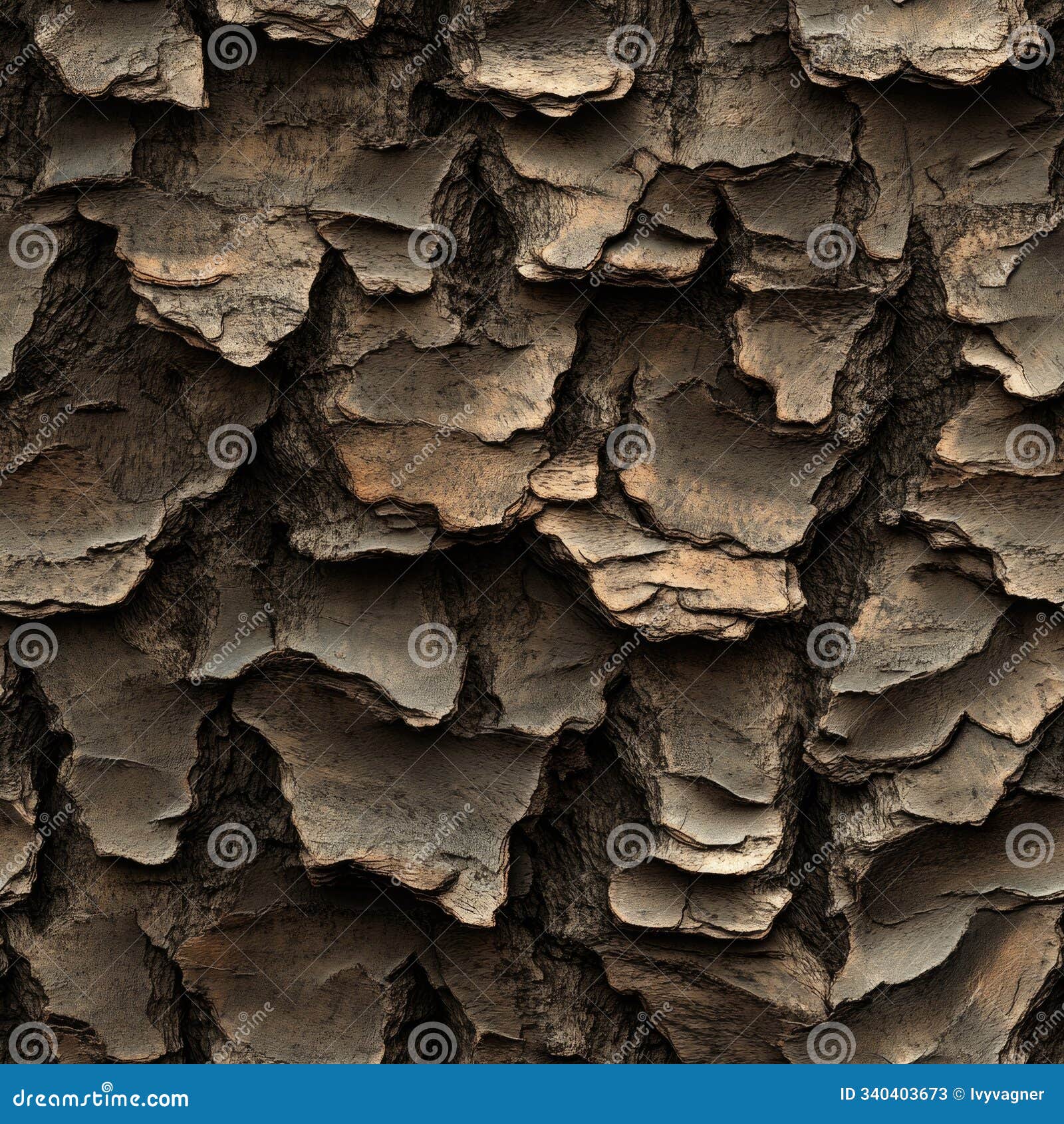 Photo of a Seamless Texture of Hemlock Bark Stock Image - Image of ...