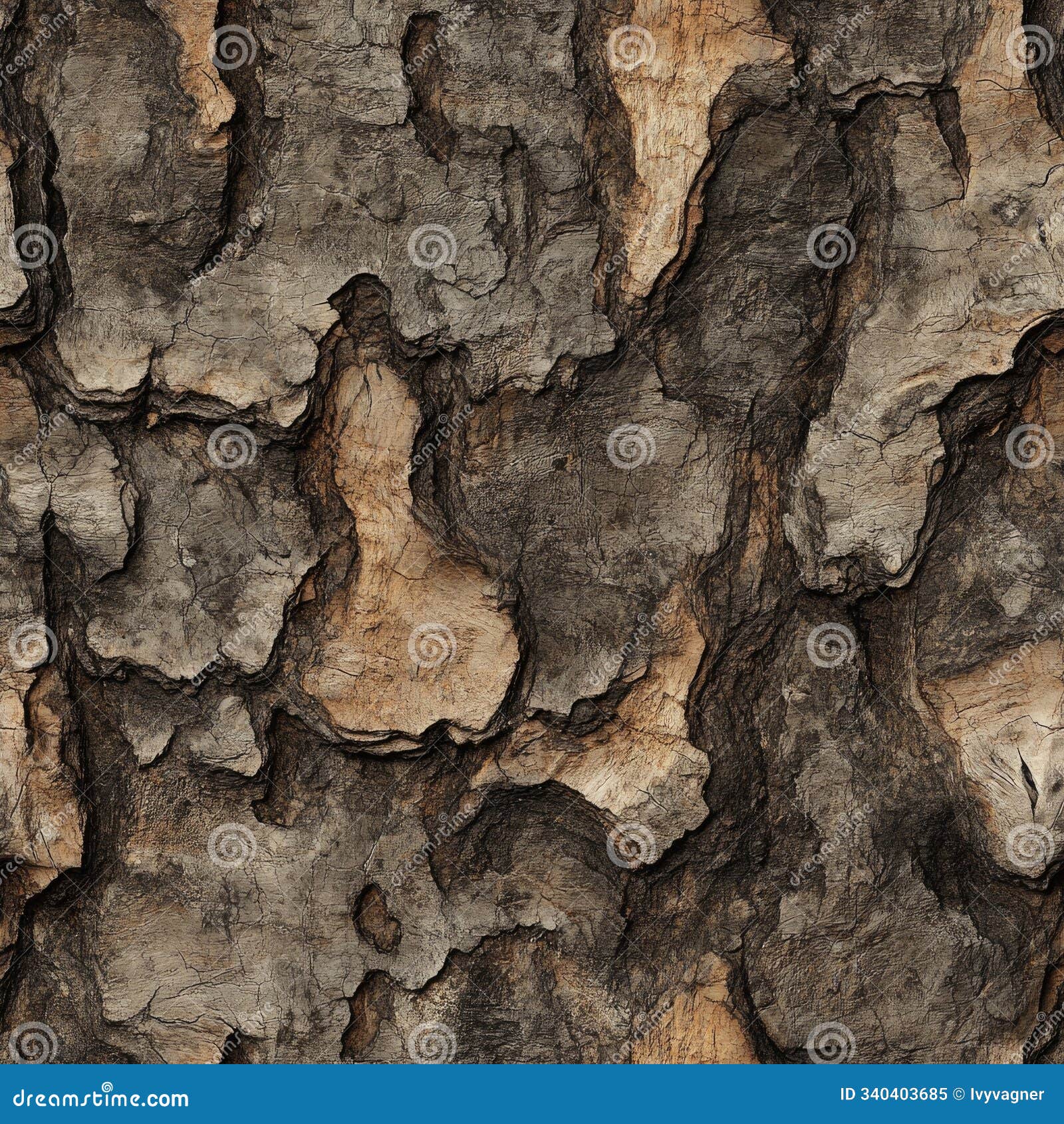 Photo of a Seamless Texture of Hemlock Bark Stock Image - Image of skin ...