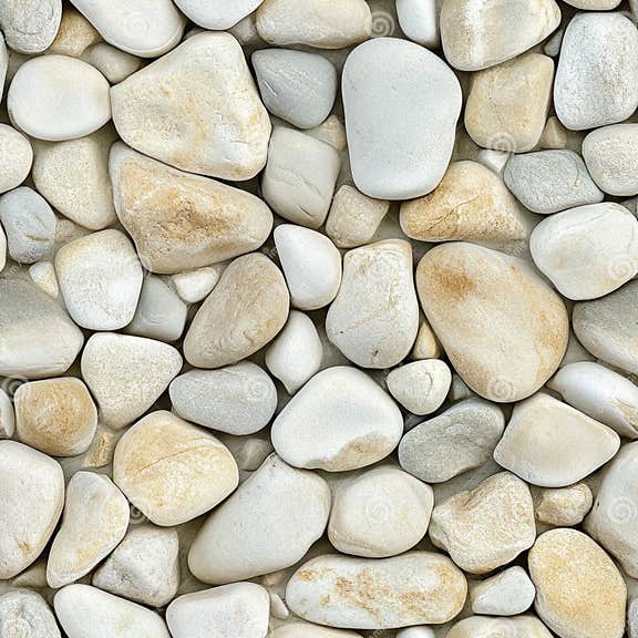 Photo of a Seamless Texture of Light-colored Pebbles Stock Photo ...
