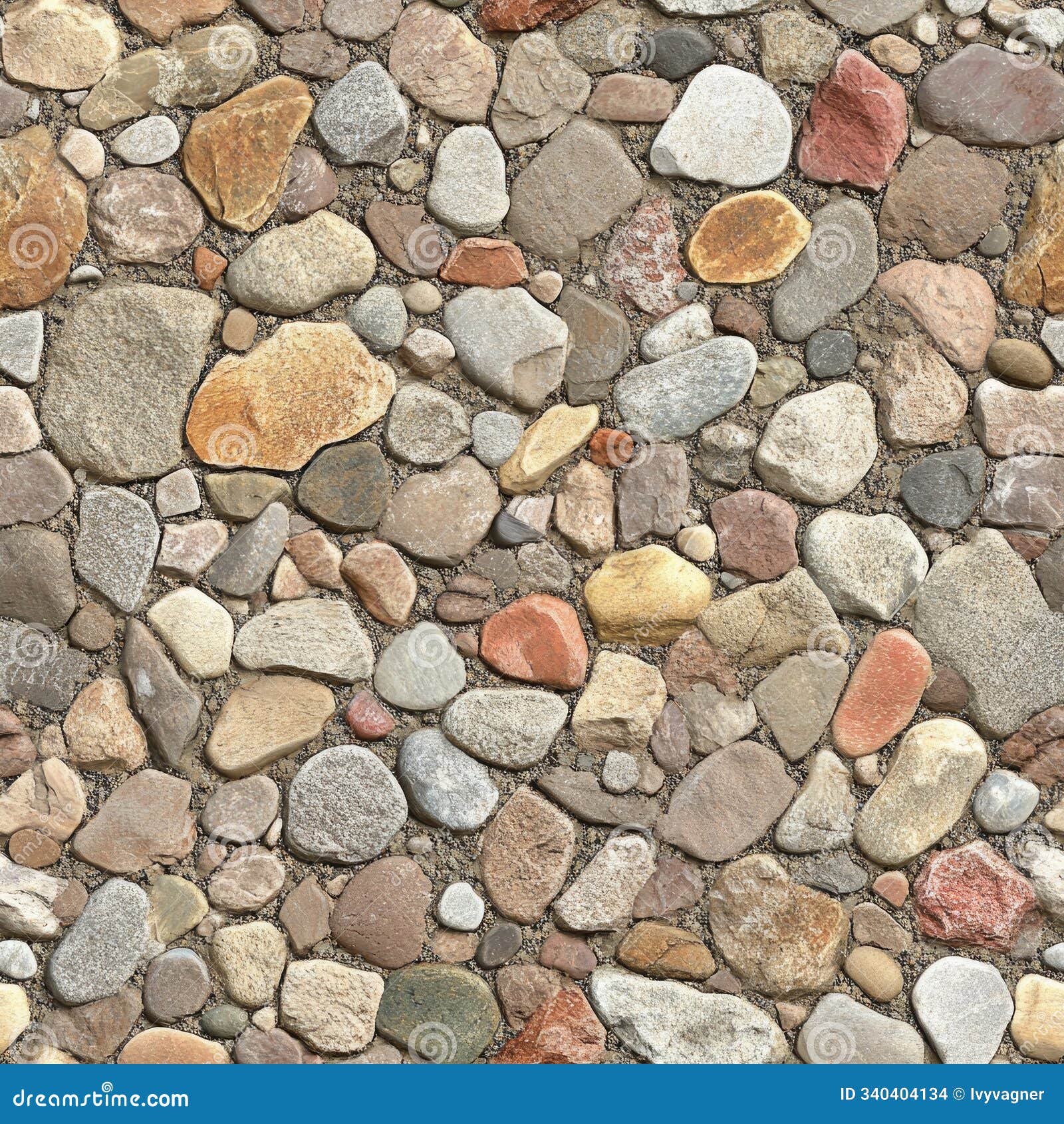 Photo of a Seamless Texture of Riverbed Gravel Stock Photo - Image of ...