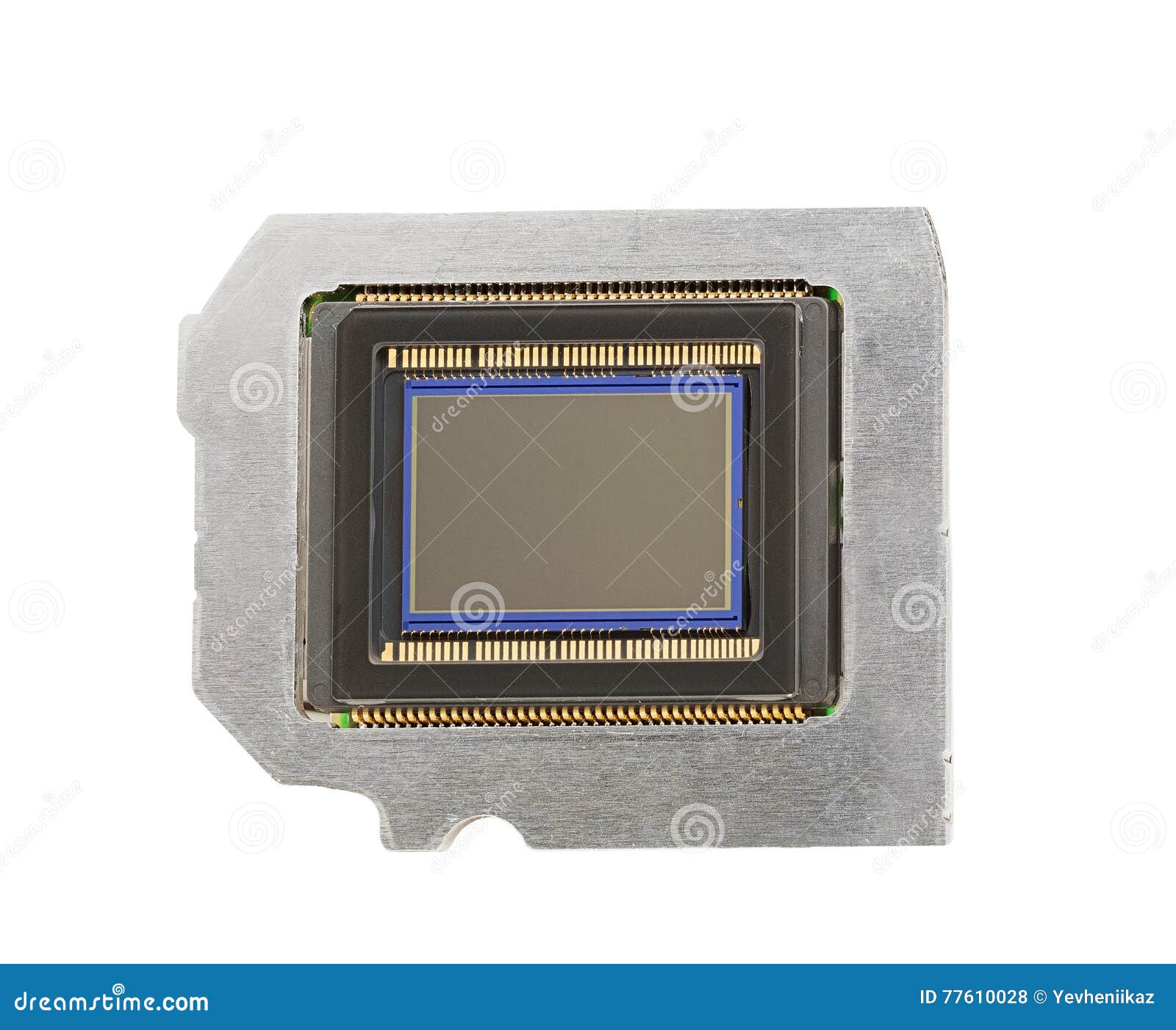 Photo Sensor on a Metal Plate with a White Background Stock Photo ...