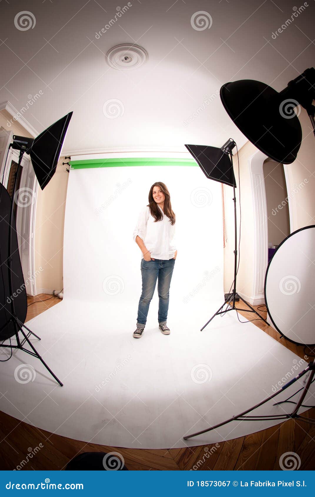 Photo session stock image. Image of girl, flash, studio - 18573067