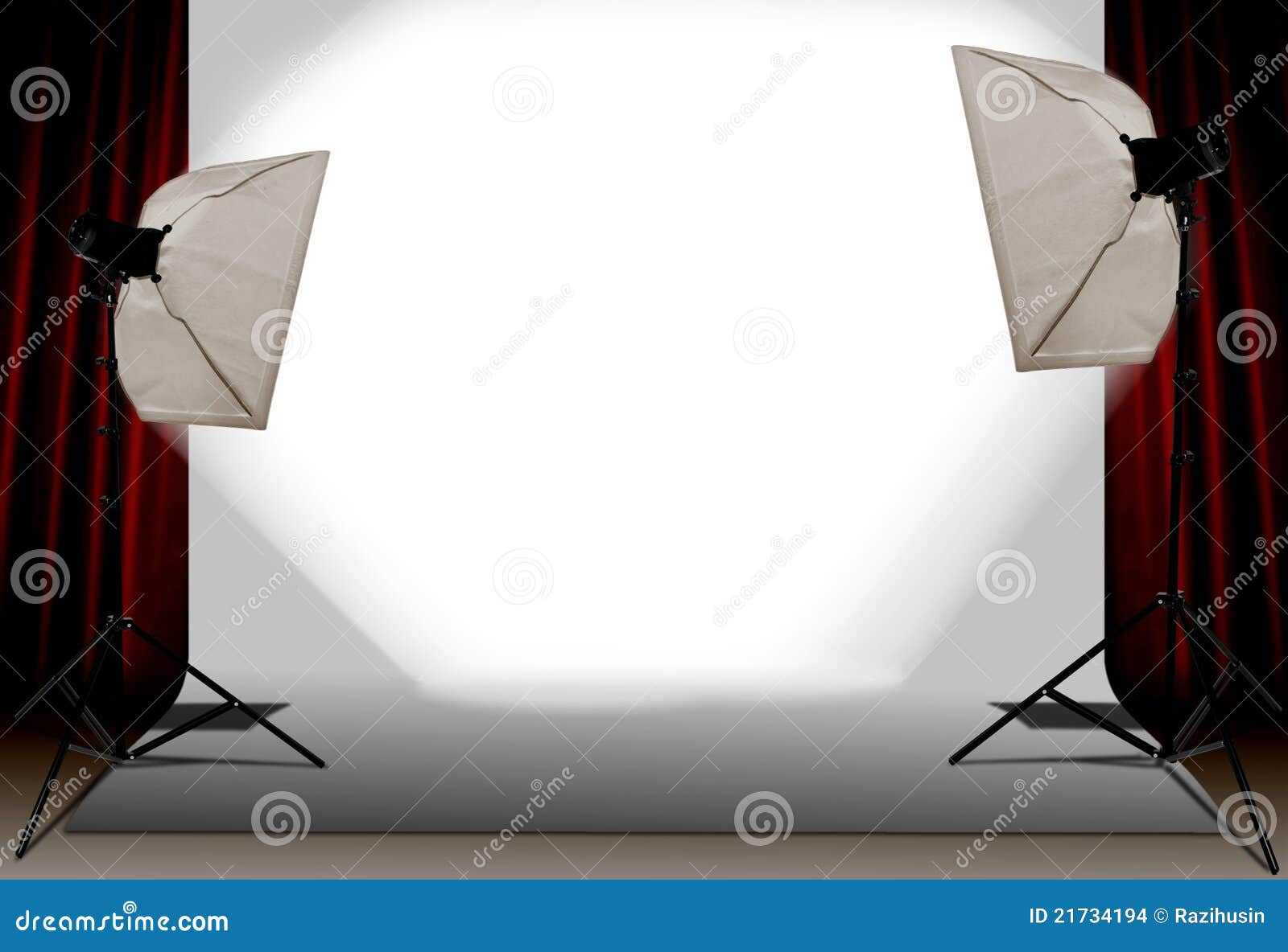 Photo session on set. stock photo. Image of spot, paper - 21734194