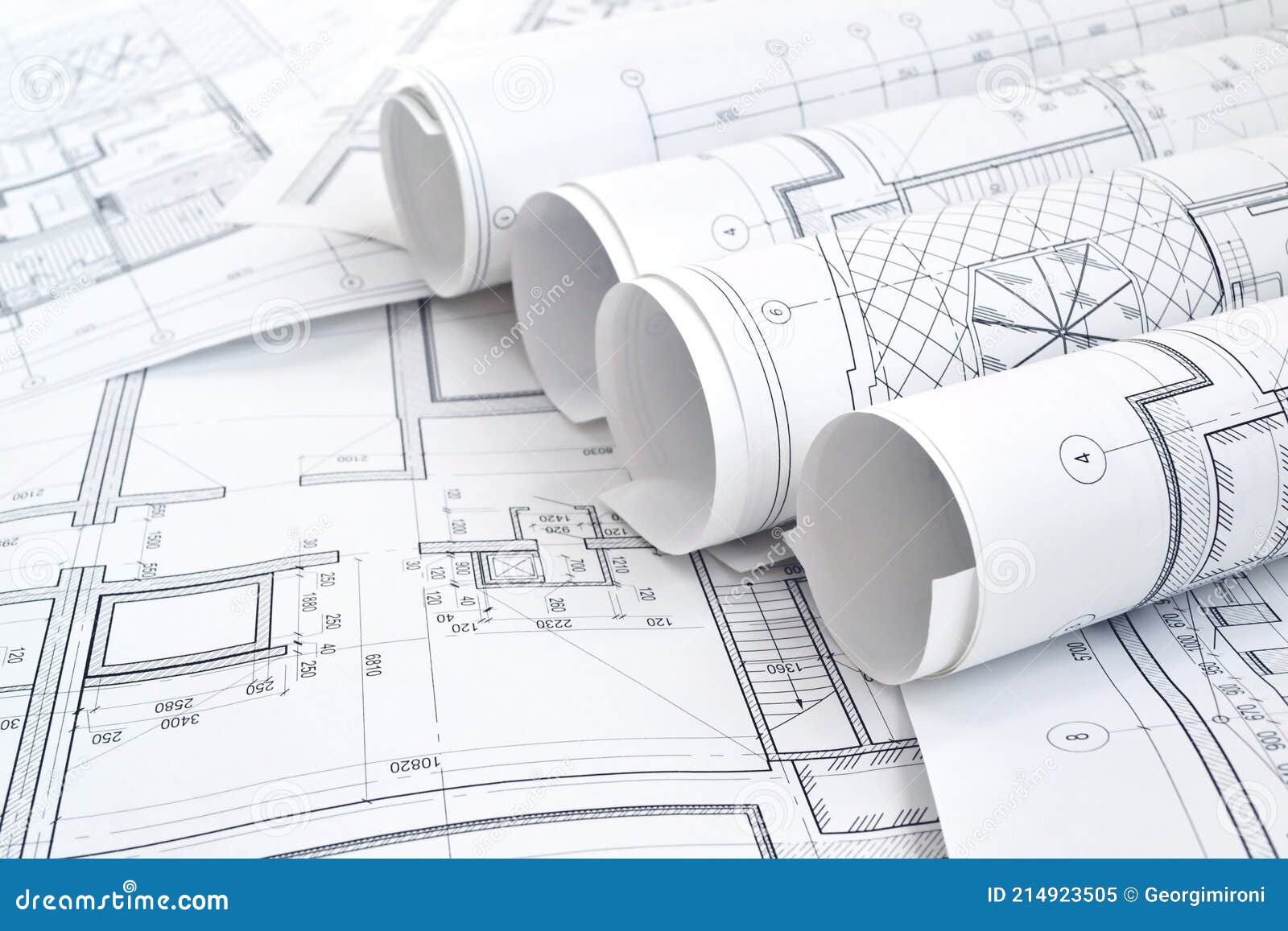 Project drawings stock image. Image of draftsmanship - 214923505