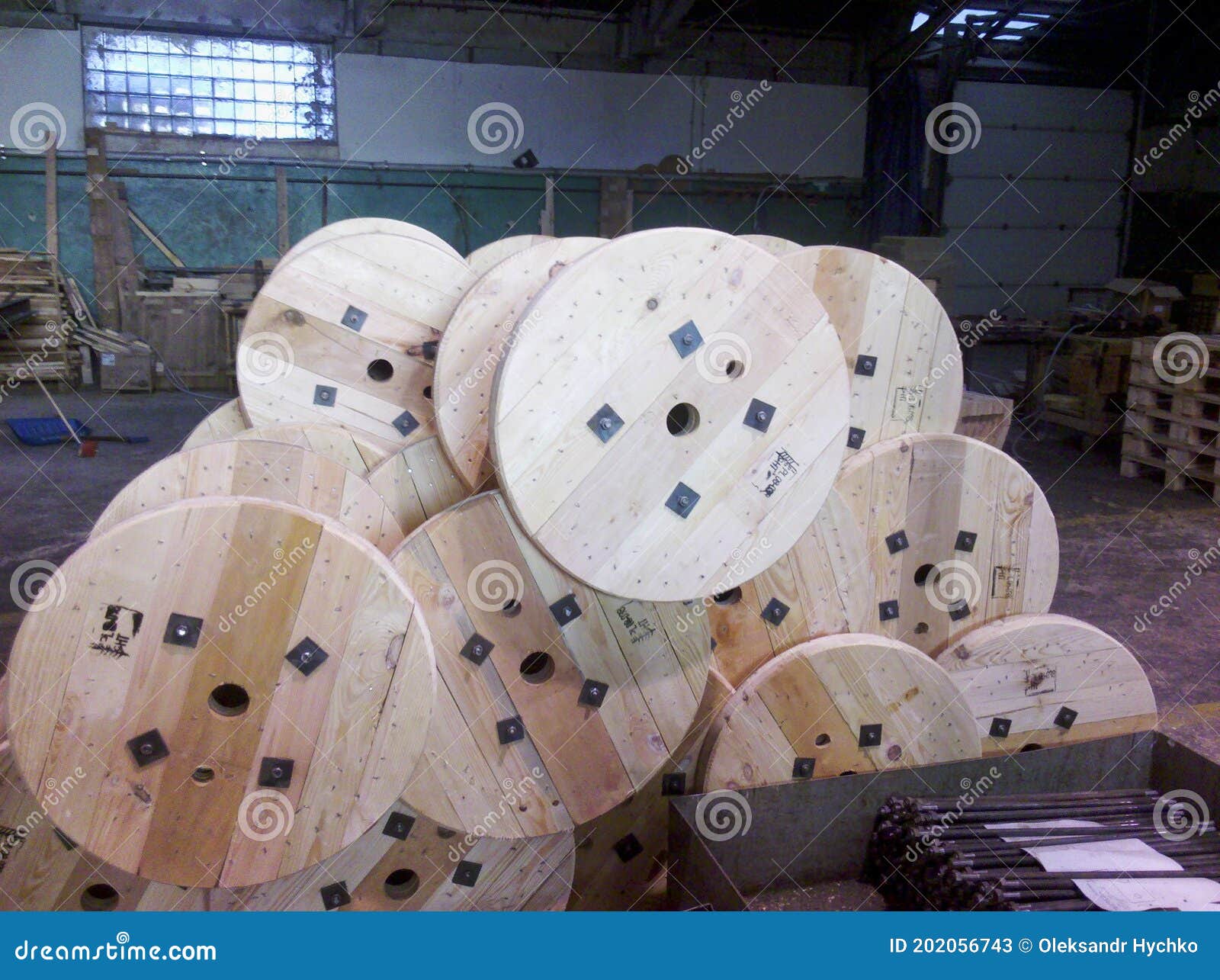 Cable Spools Royalty-Free Stock Image | CartoonDealer.com #13572874