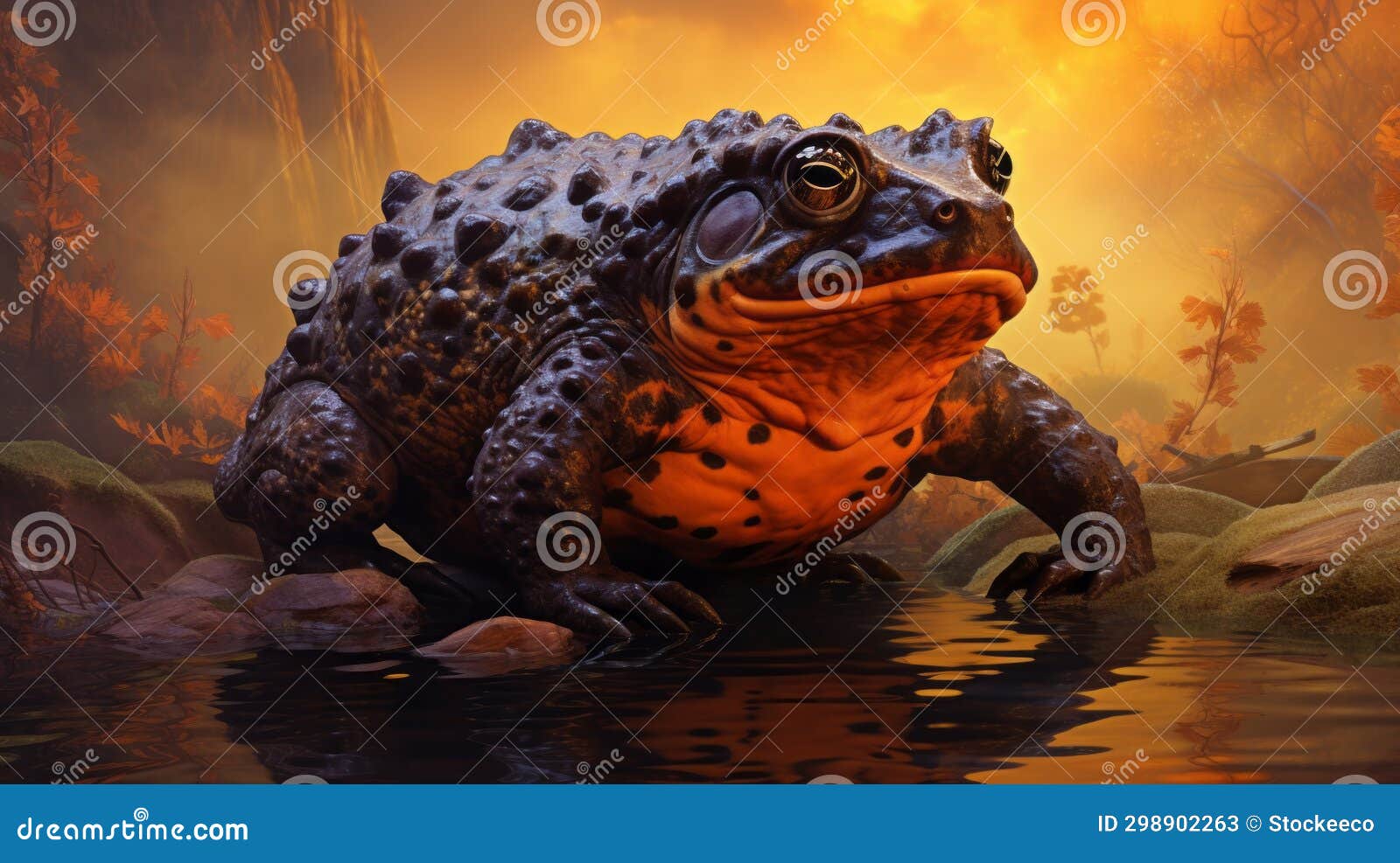 Digital Illustration of a Toad in Unreal Engine 5 Style Stock ...