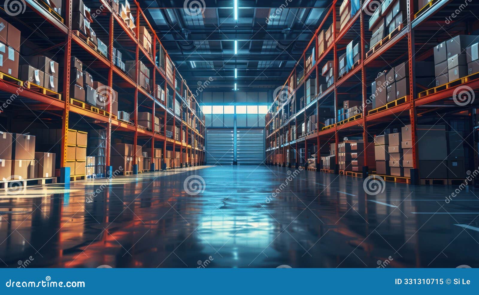 Efficient Warehouse Management: Rows of Shelves with Boxes for ...