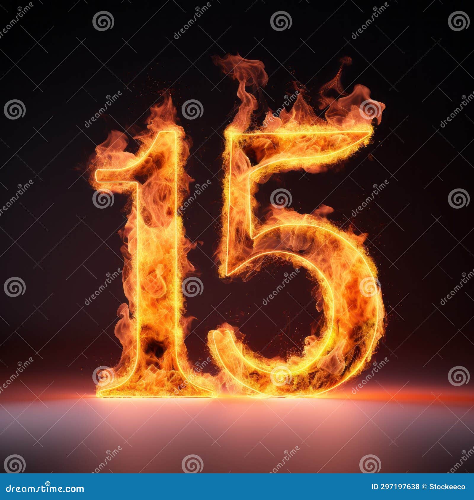 Satirical Commentary: Fifteen in Flame - Detailed Hyperrealism Stock ...