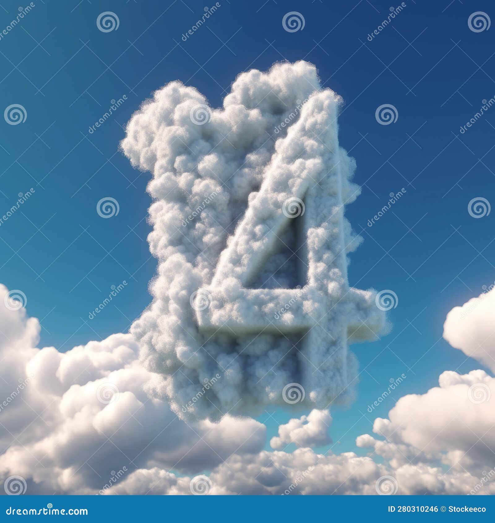 Cloud Shaped 4: a Figuratively Textured, Photo-realistic Hyperbole ...