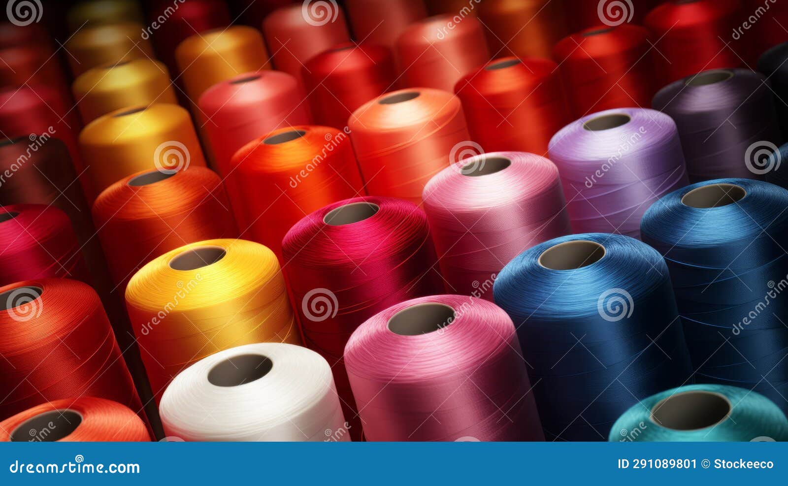 Vibrant Spools of Thread: a Bold Saturation Innovator Stock ...