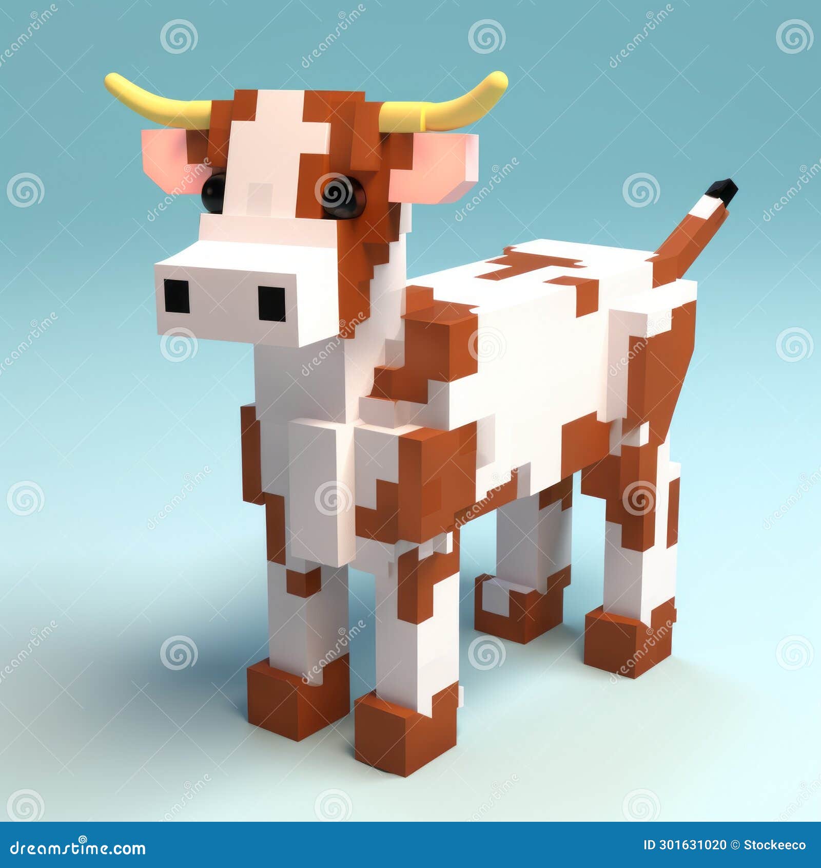 Pixel Cow: a Photorealistic Vray Sculpted Image with Geometric Designs ...