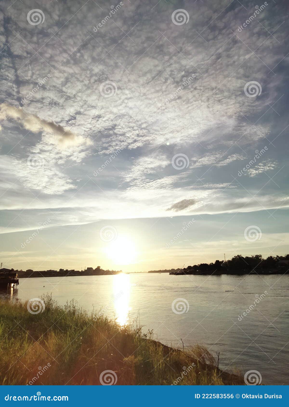 A Photo Showing the Bright Rays of the Sun Hitting the Surface of the ...