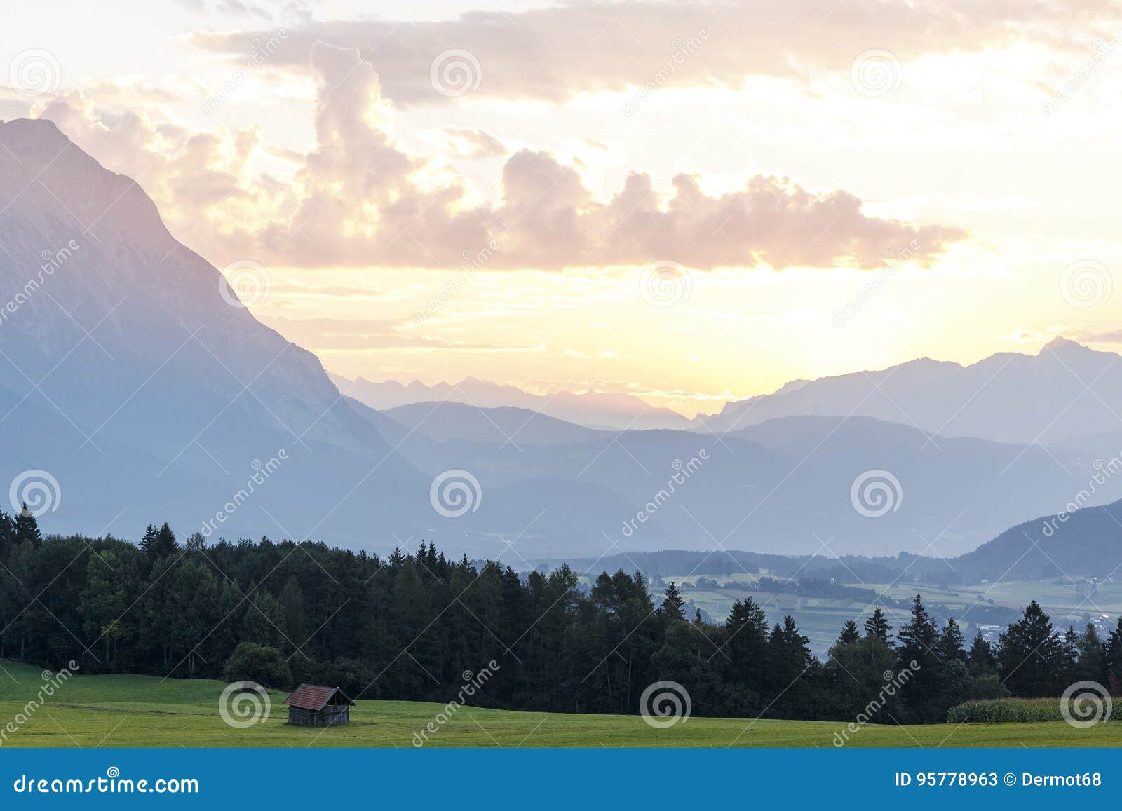 Austrian landscape view stock image. Image of lake, outdoors - 95778963