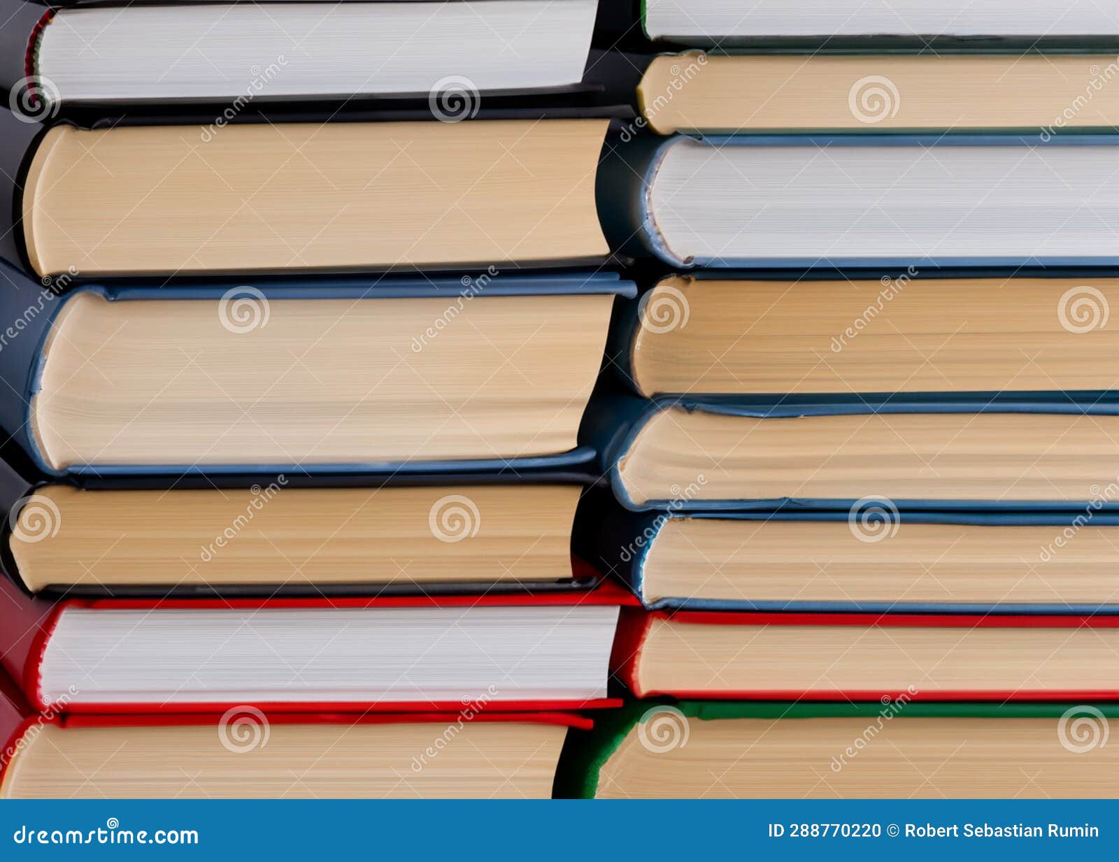 Stack of books ai stock illustration. Illustration of pattern - 288770220