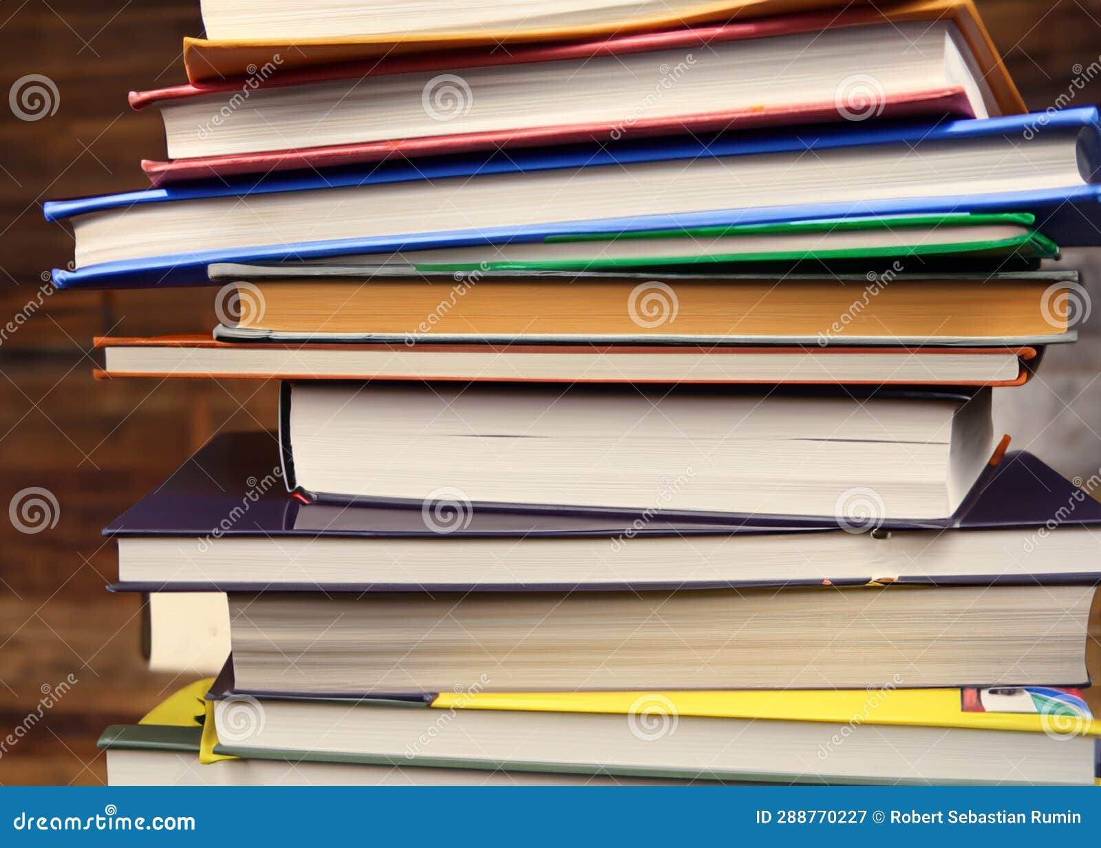 Stack of books ai stock image. Image of text, writing - 288770227