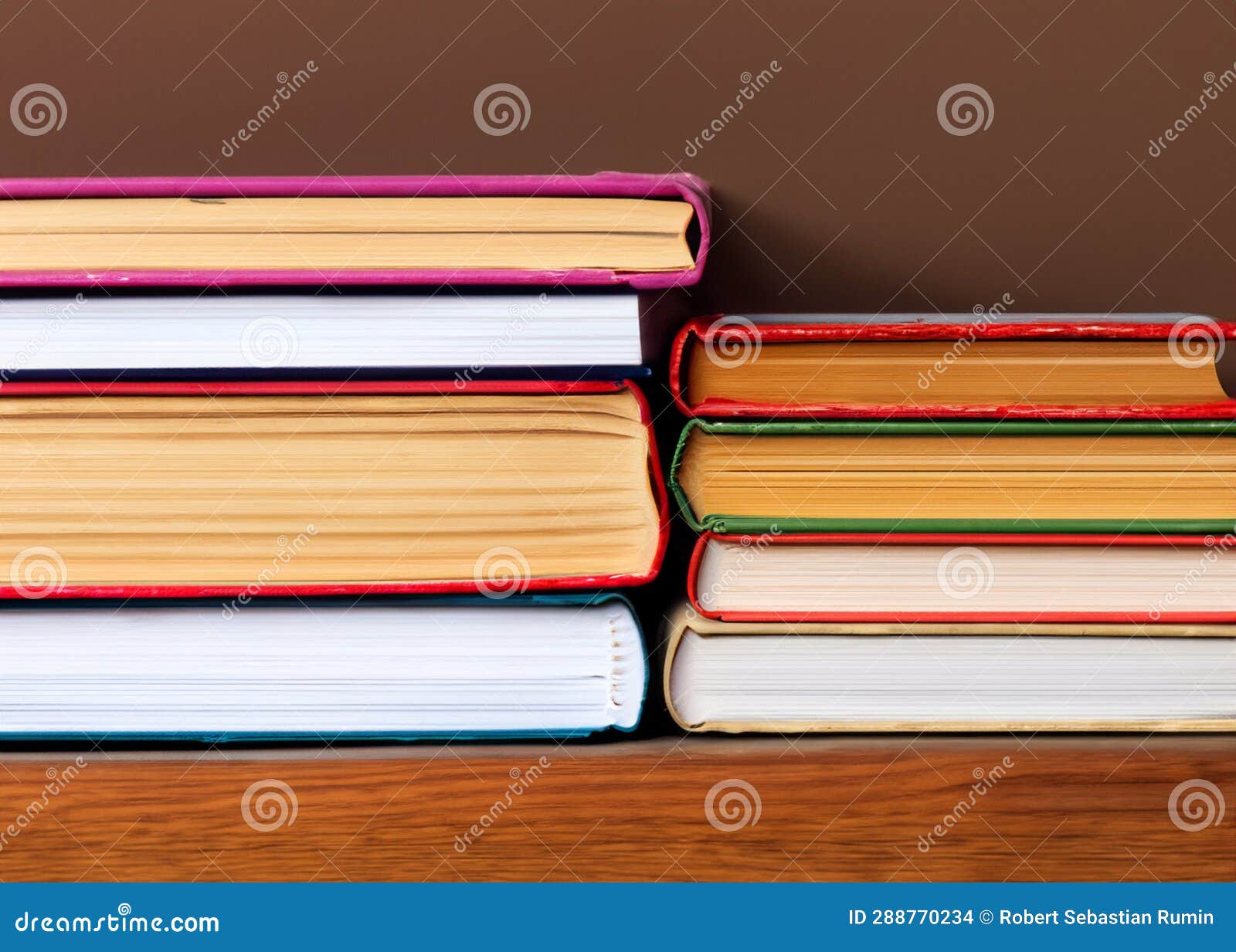 Stack of books ai stock illustration. Illustration of pattern - 288770234
