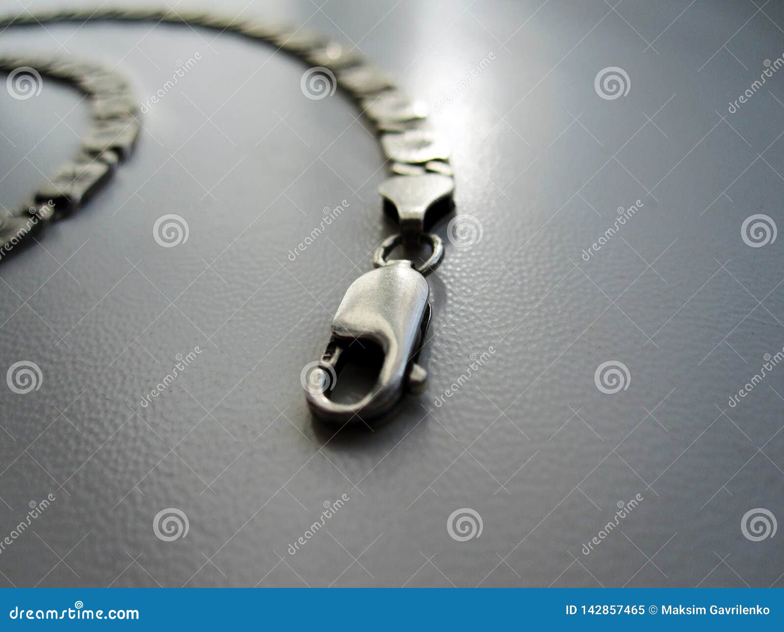 Silver Chain Hook stock image. Image of gray, shows - 142857465