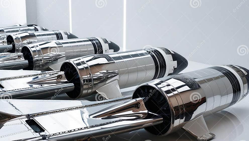 The Photo Shows Various Components of the Space Shuttle Stock ...