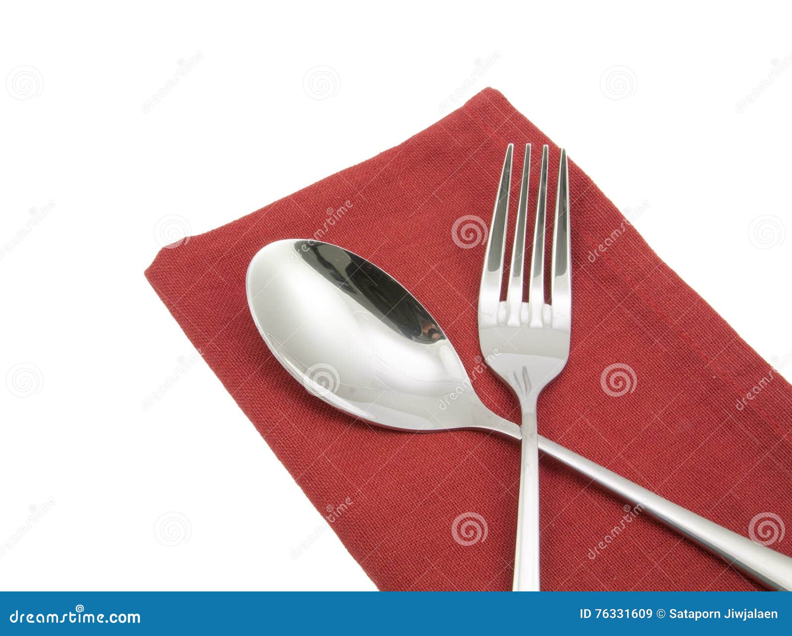 Photo Silverware Fork Napkin Stock Image - Image of kitchen, meal: 76331609