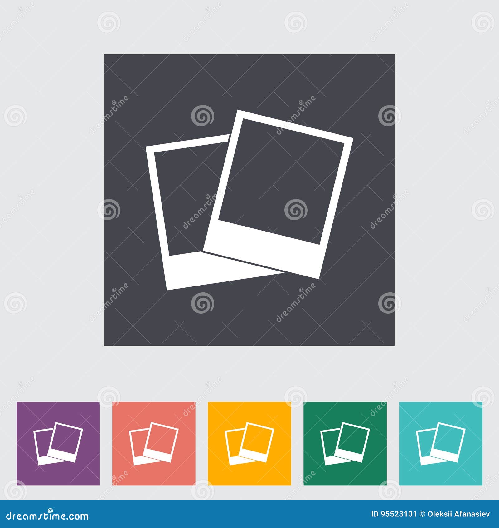 Photo single flat icon. stock vector. Illustration of space - 95523101