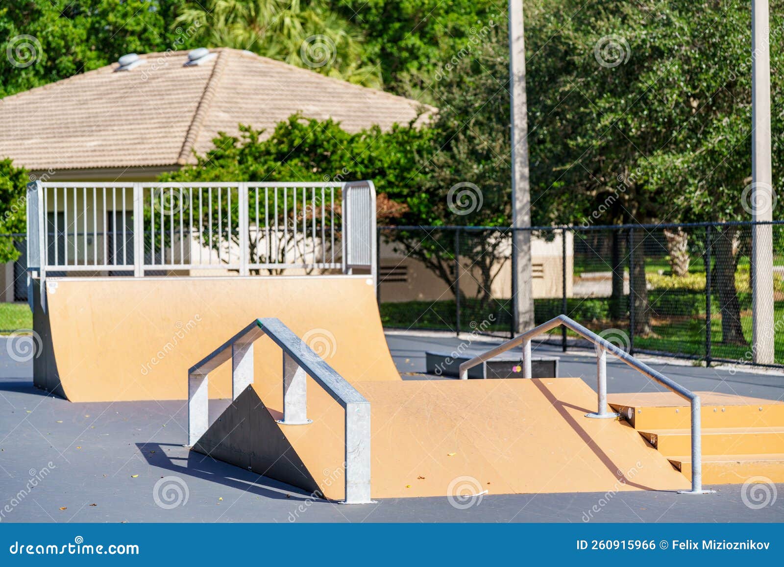 Photo of a Skate Park Ramps Stock Photo - Image of sports, skate: 260915966