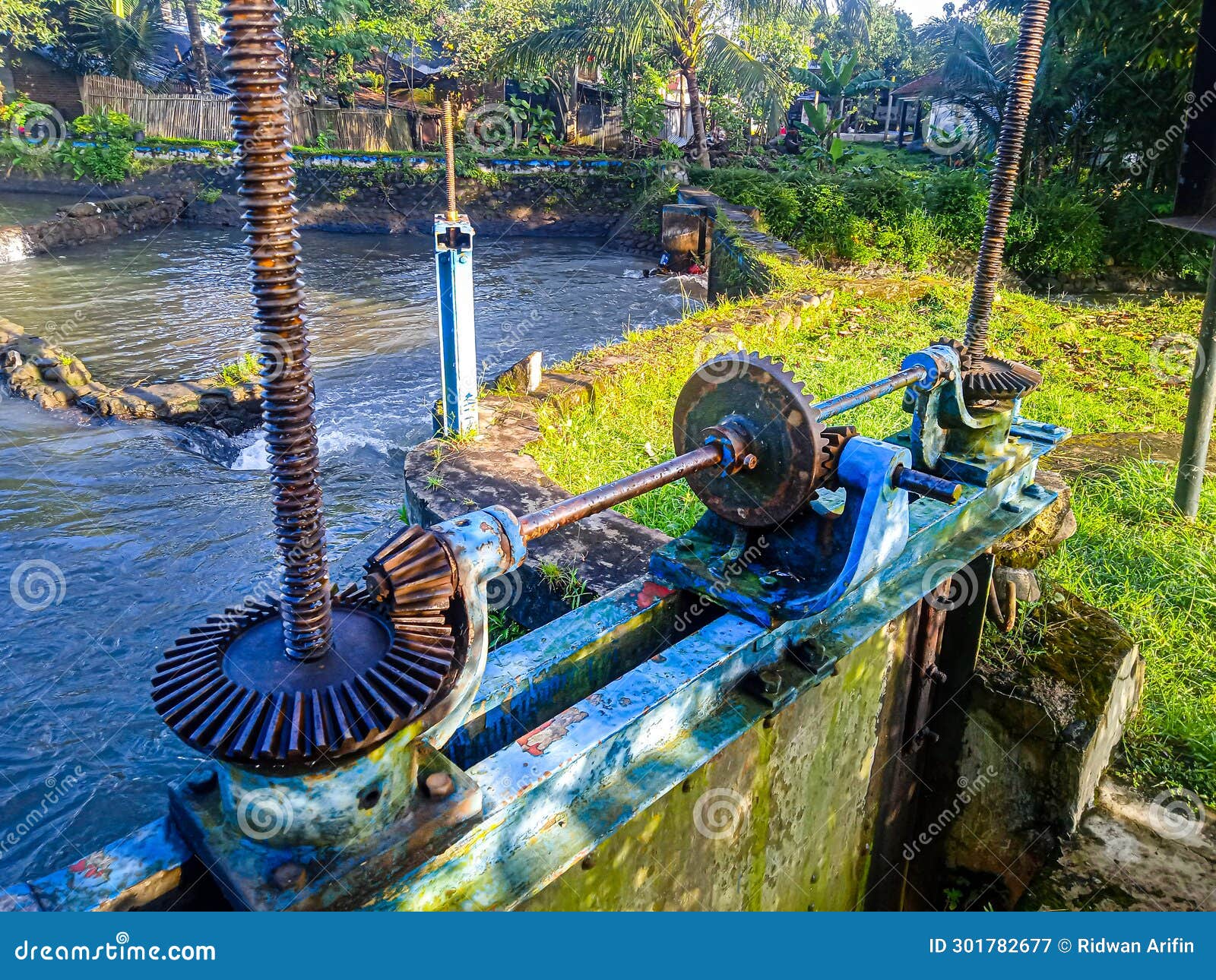 Control Gear On Scale Model Steam Powered Traction Engine. Stock Photo ...