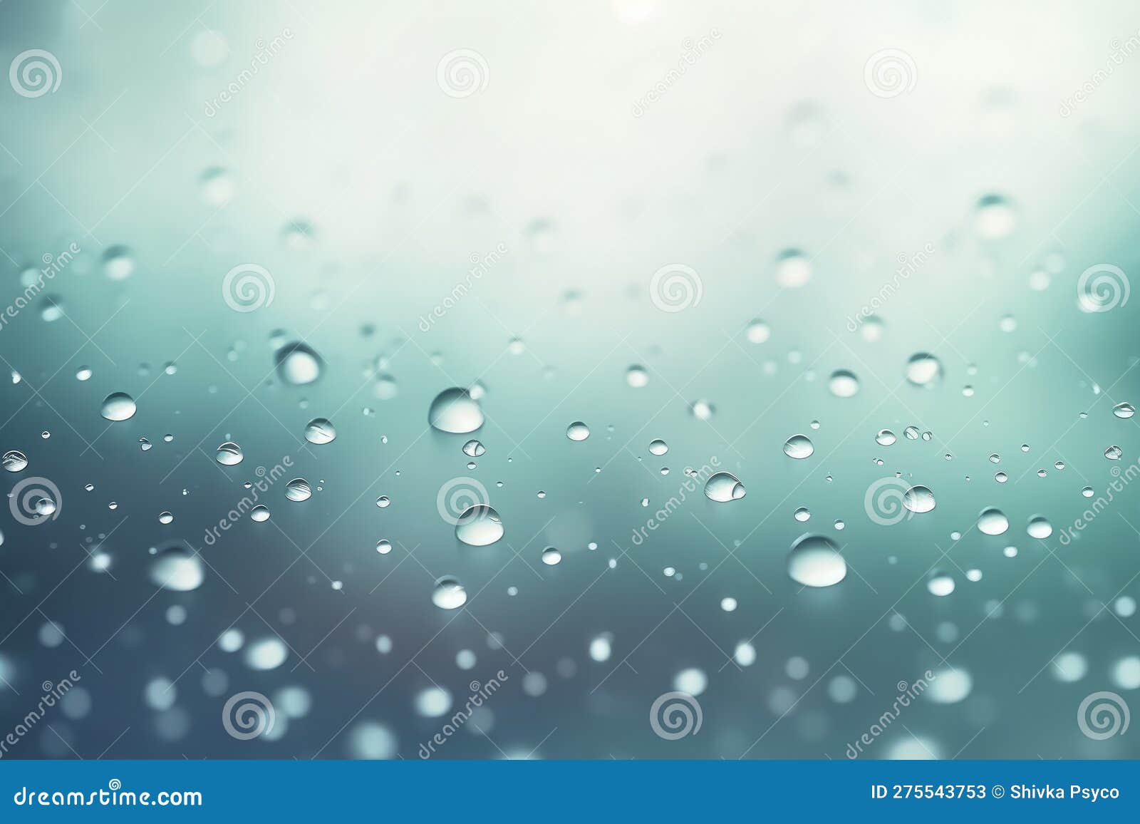 Photo of Small Raindrops on White Gradient Color Background Generative ...