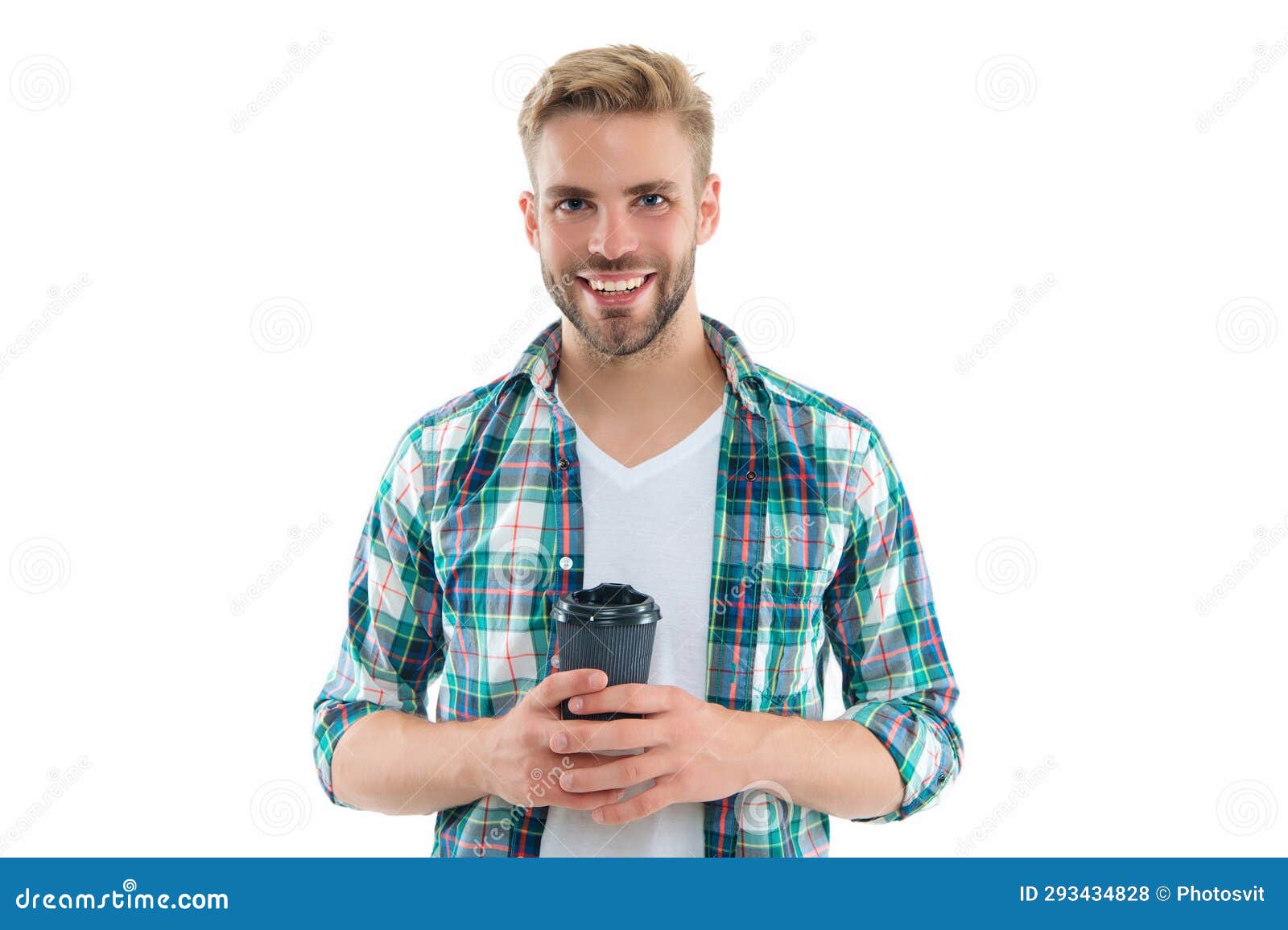 Photo of Smiling Man with Morning Coffee. Man with Morning Coffee ...