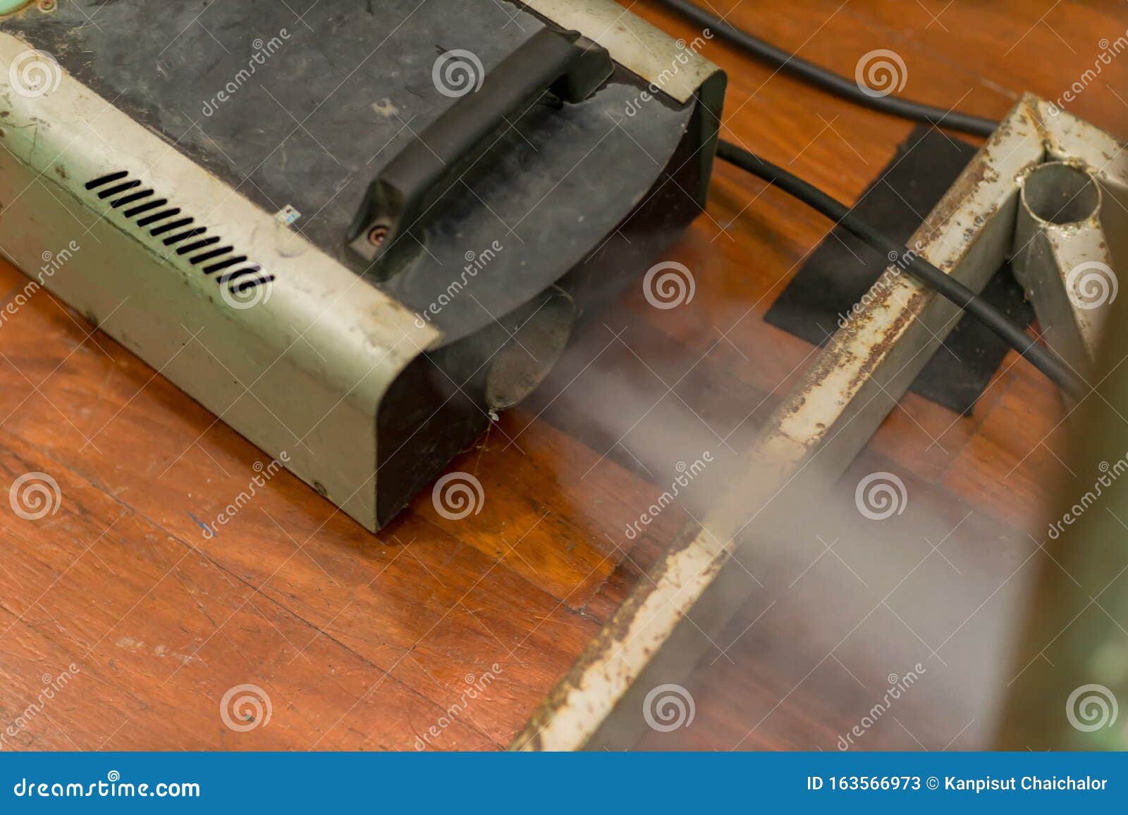 Photo of Smoke Created with an Electric Fog Machine on an Empty Stage ...